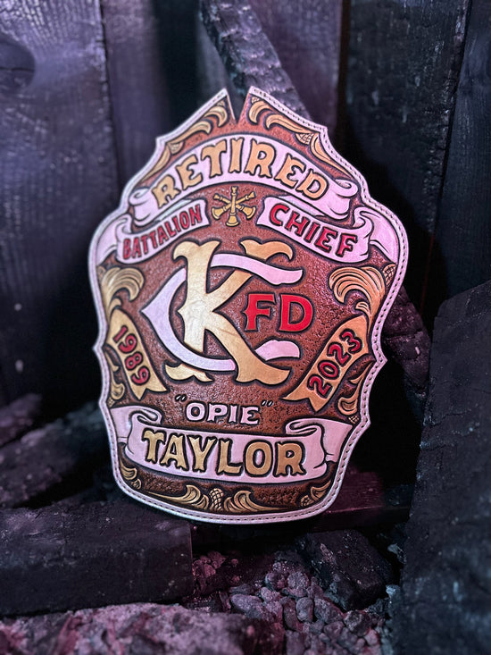 XL Retirement Shield – Fitzwater Leather