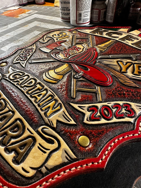 XL Retirement Shield – Fitzwater Leather